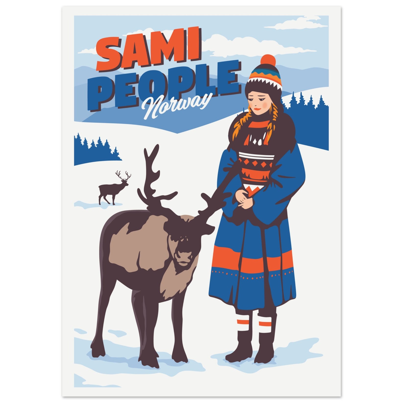 Poster, Sami people, Norway – The Lofoten Store